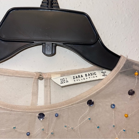 Zara | Tops | Zara Sheer Top | Poshmark